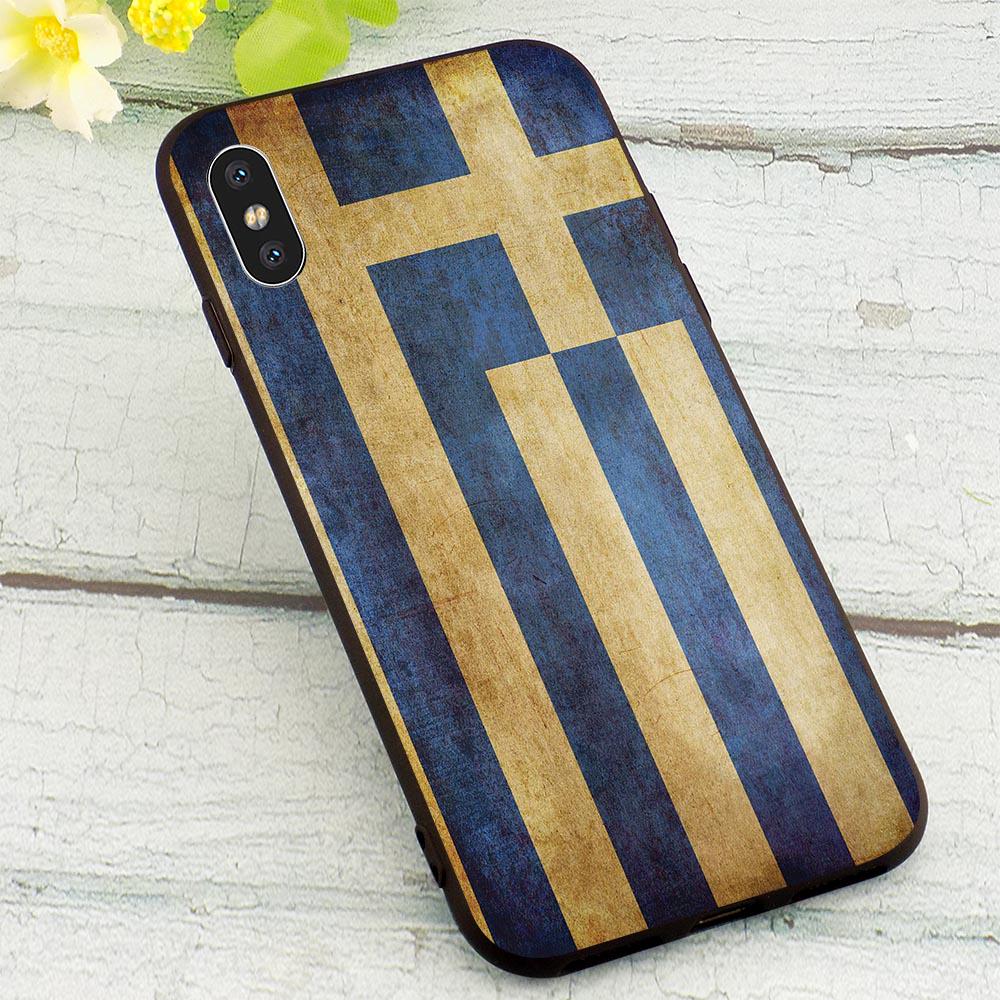 Greek Greece Flag Phone Cover for iPhone 6S Plus Honor Samsung Galaxy ...