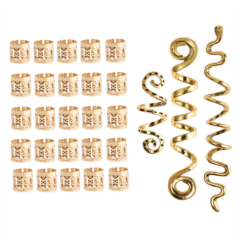Cheap Snake Hair Rings Hair Beads Spirals Coil Hair Jewelry For Braid ...