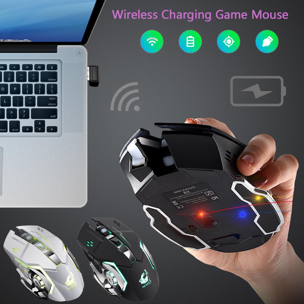 Buy Rechargeable Wireless Silent LED Backlit USB Optical Ergonomic ...