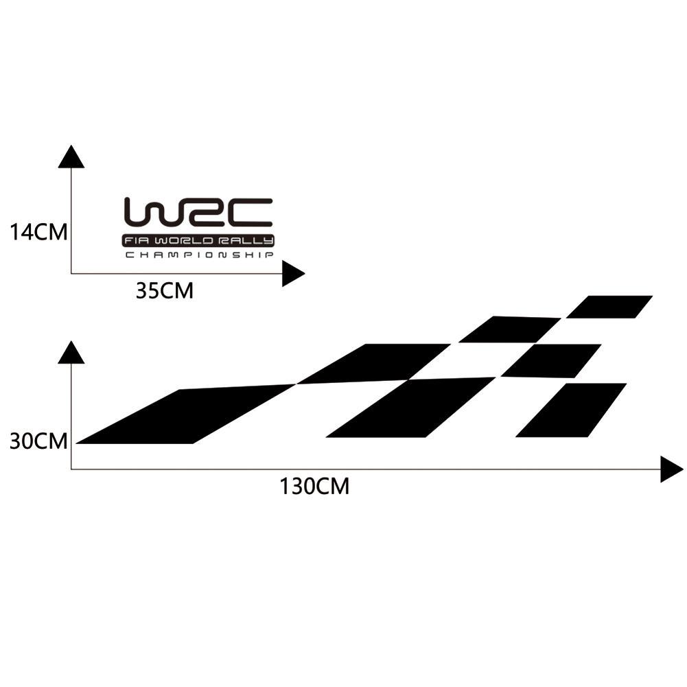 Buy WRC+Sports Racing Grid Car Decals Sticker Set Auto Car Side Body ...