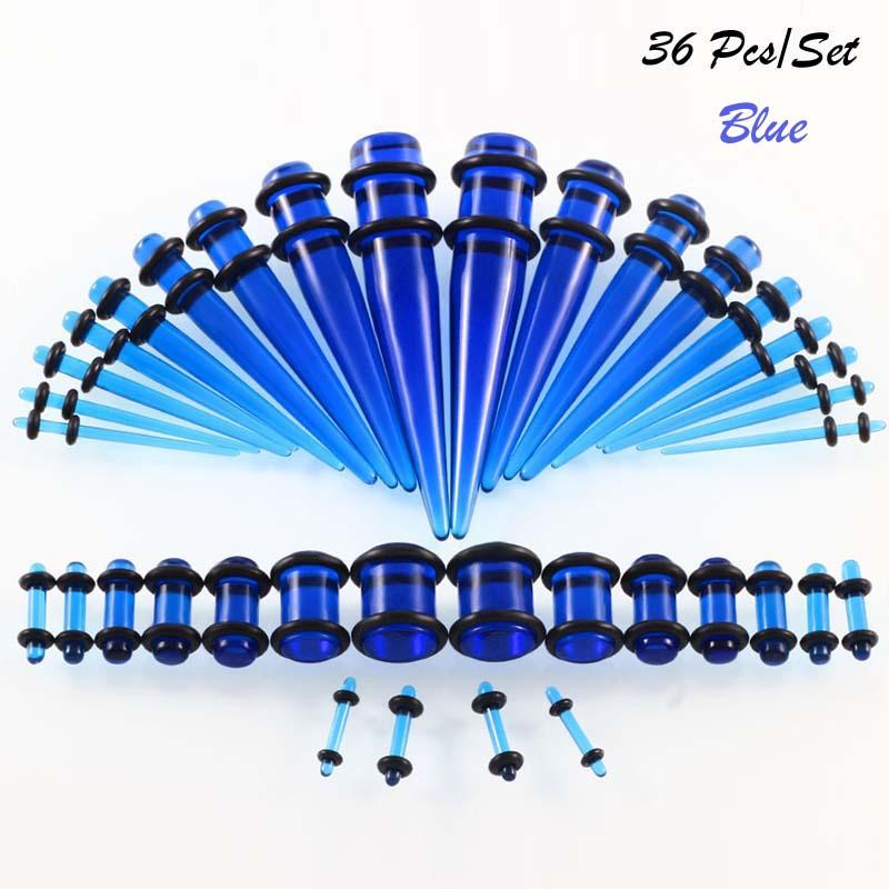 Ear Tunnel Plugs and Gauges Flesh Piercing Tapers Stretching Kit uygun fiyatlı satın alın ...