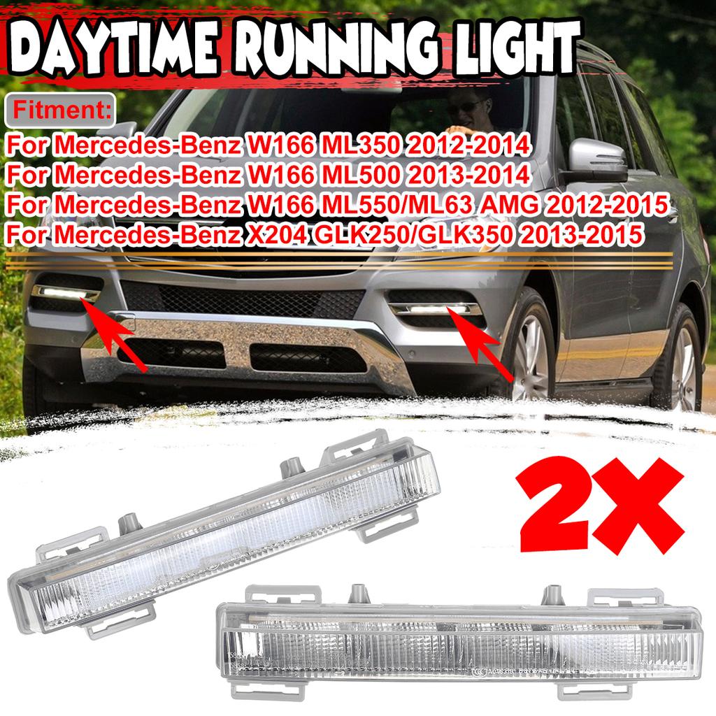Buy Front Left Right Daytime Running Light Driving Lamp For Mercedes ...