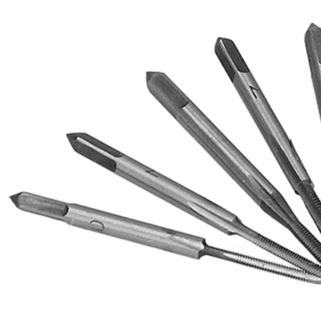 Buy 10Pcs Micro Taps High Speed Steel Mini Thread Machine Tap Sets for ...