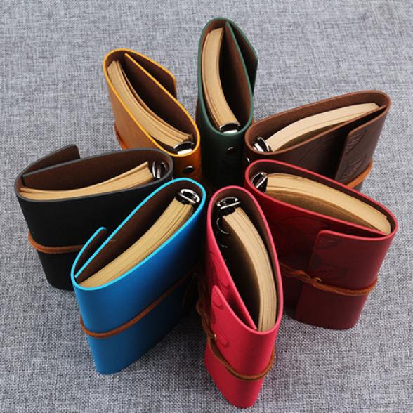 Buy Checkmate Notebook Diary String Leaf Travel Faux Leather Paper ...