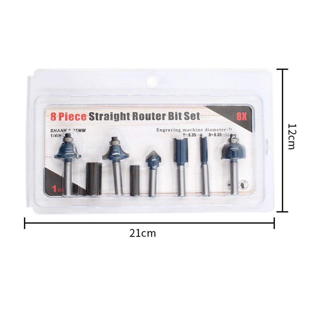 8pcs/set V-type Sharp Cutter Woodworking Milling Cutter Trimming ...