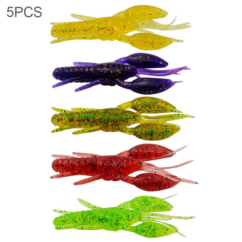 Cheap 5pcs 3.15inch 5 Colors Mixed Artificial Soft Crawfish Lure for ...