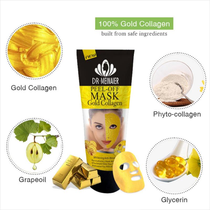 Buy 24K Gold Collagen Mask Whitening Moisturizing Anti Blackhead ...
