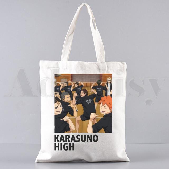 Buy Oya Oya Oya Haikyuu Shopping Bag Shopper Jute Bag Shopping Kuroo ...