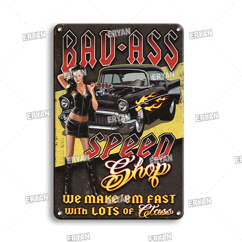 Cheap Shabby Chic Sexy Pin-up Girl Metal Plate Tin Sign Vintage My ...