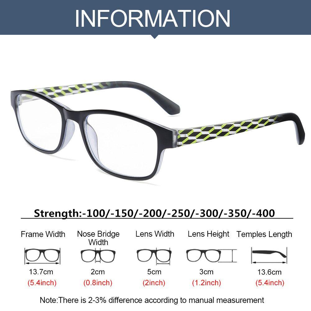 Buy School Vintage Eye Protection Myopia Glasses Ultra Light Frame Computer Goggles TR90 ...