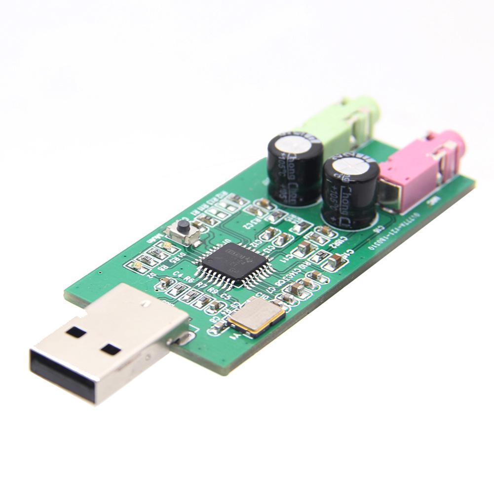 PCM2912-UAC USB Audio Card w/ Microphone Input and Stereo Headphone ...