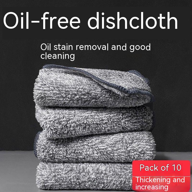 Buy Bamboo Fiber Kitchen Rag Degreasing Rag Rag Absorbent Double ...