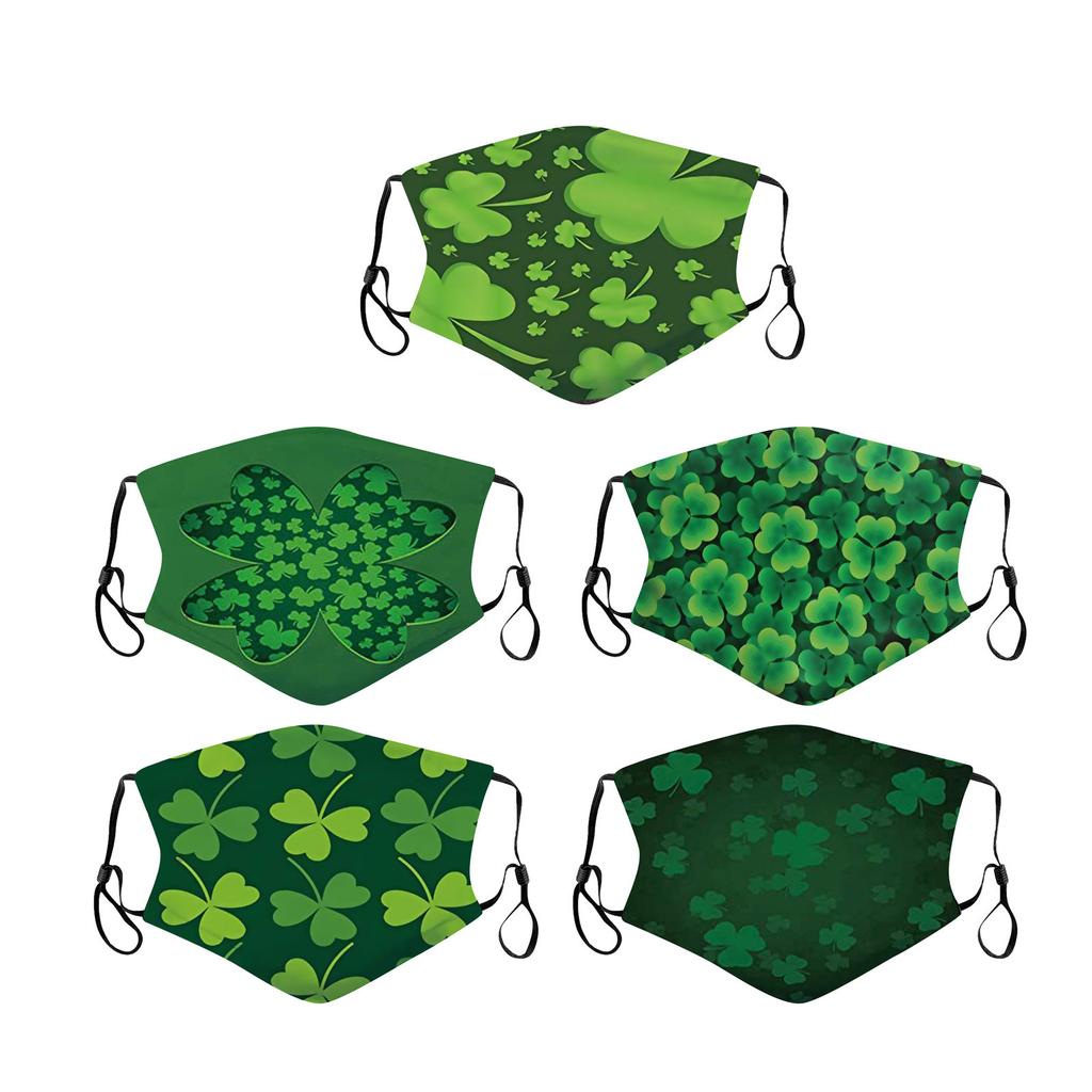 Buy 5PC Adult'S Patrick's Day Outdoor Cotton Washable Reusable ...