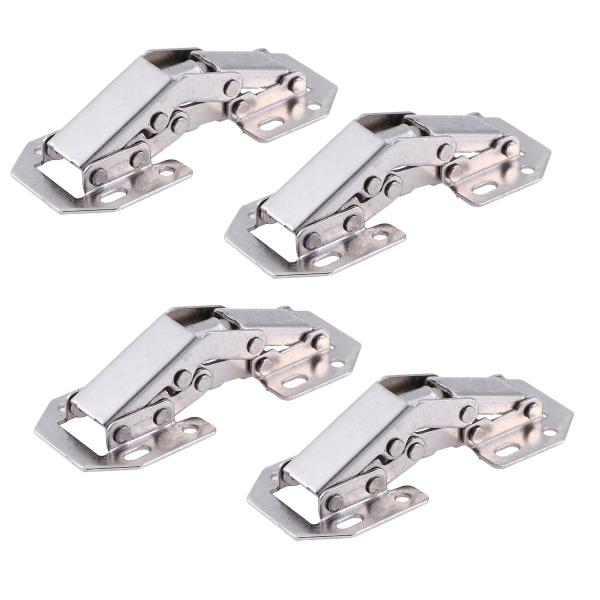 4Pc Cabinet Hinges No-Drilling Hole Practical Bridge Shaped Furniture ...