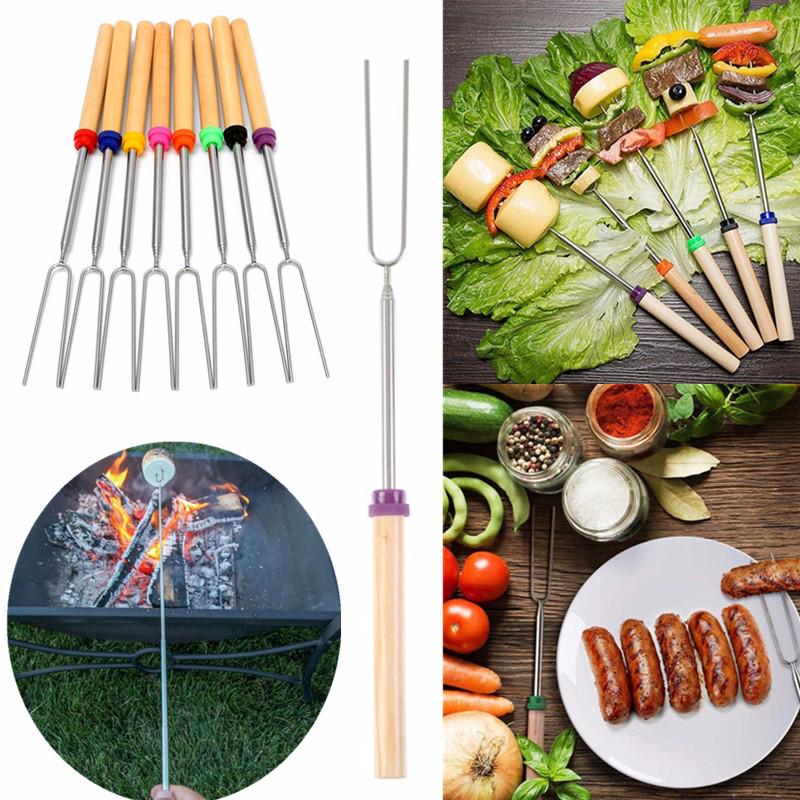 Buy Portable Camping Grill Telescoping Telescopic Sticks Roasting With ...