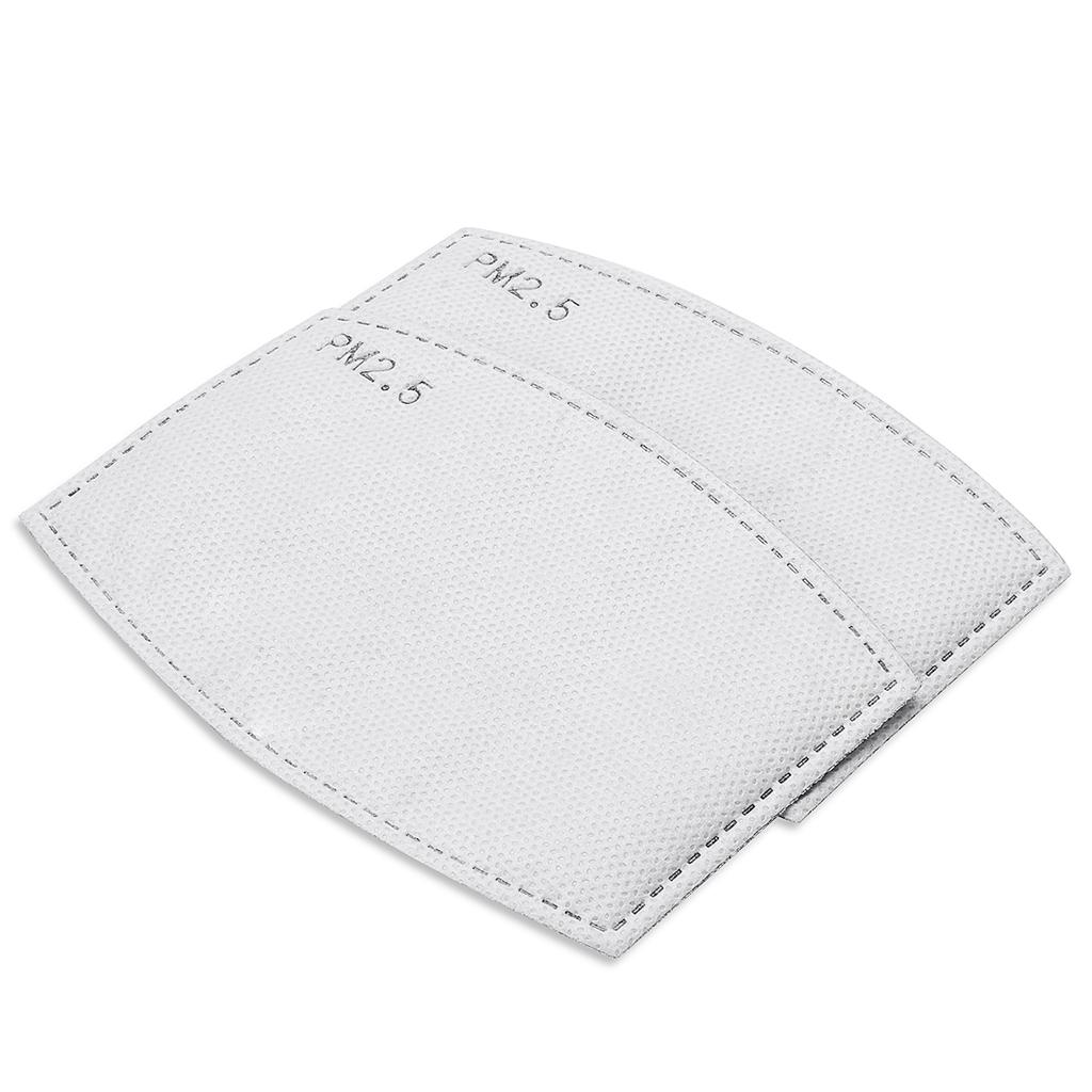 Buy 50Pcs PM2.5 Activated Carbon Filter Face Mask Breathing Insert ...