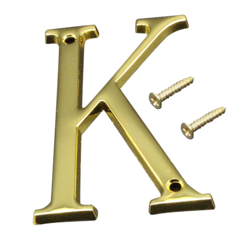 Buy 100mm Polished Door Numbers Alphabet Letter Floating House Number ...