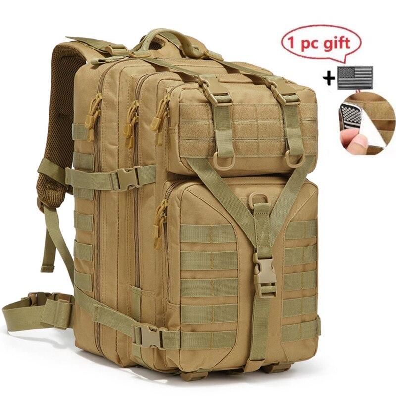 45L Waterproof Molle Camo Tactical Backpack Military 3 Day Assault Pack ...