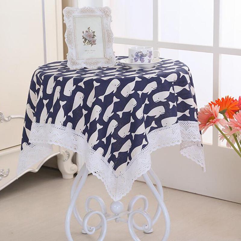 Multi-function Mushroom Tree European Style Linen Tablecloth Printing ...