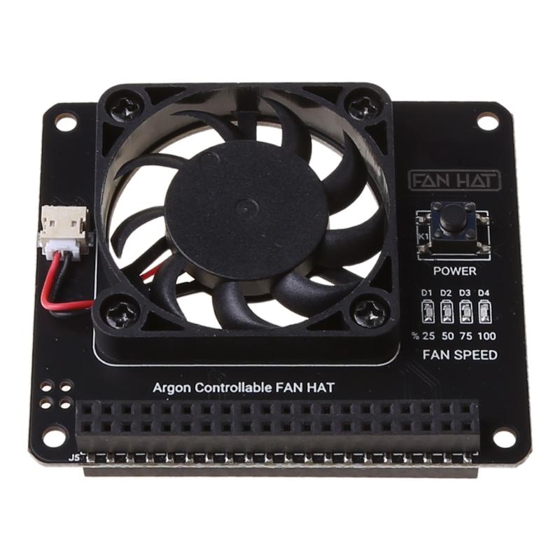 Buy 2.56x2.25inch Fan HAT for Raspberry Pi 4B/3B+/3B ,Raspberry Pi Fan ...