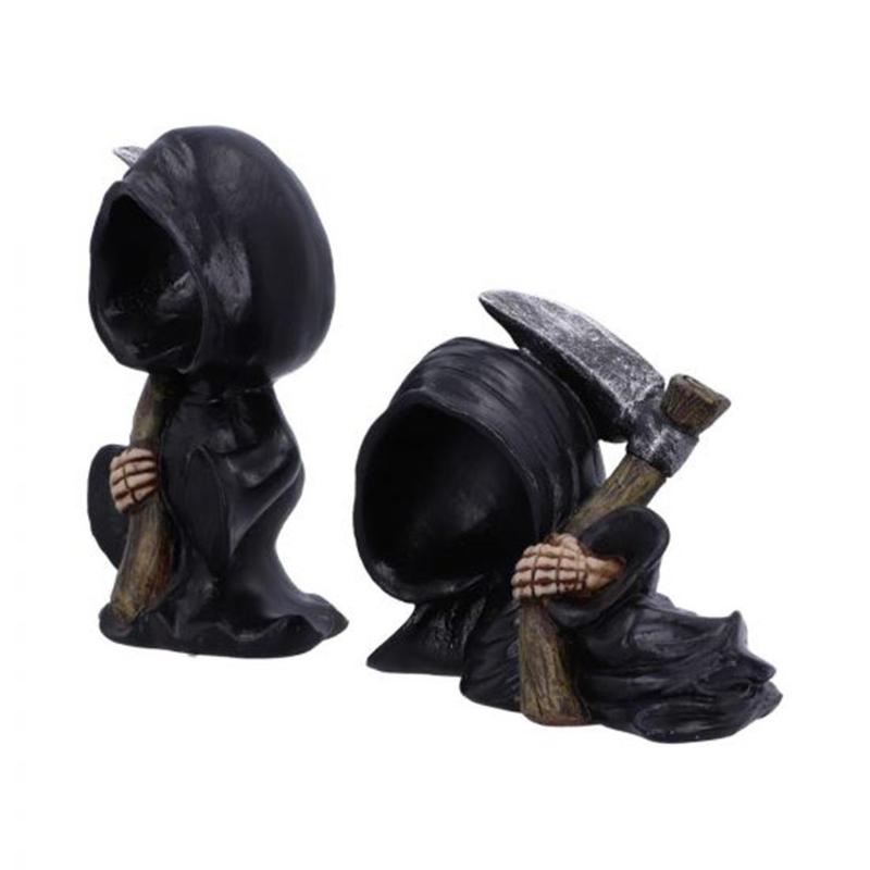 Buy Mini Statue of Death|Gothic Skeleton Caped Sculpture|Gothic Fantasy ...