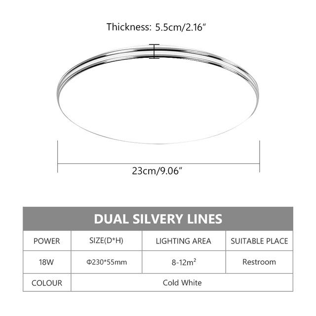 Buy Ultra Thin LED Ceiling Lamp LED Modern Panel Light 72W 36W 24W 18W ...