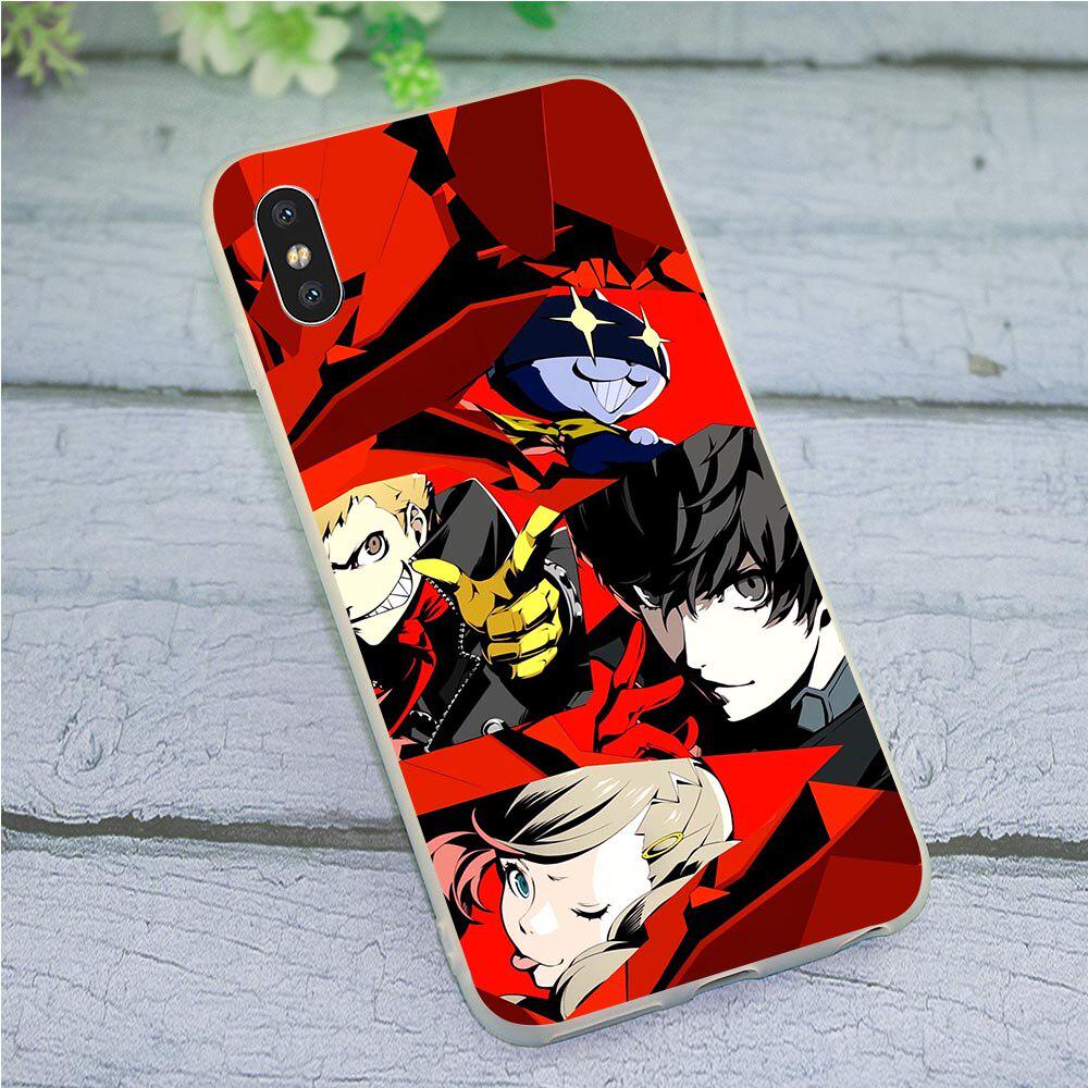 Buy Persona 5 P5 Phone Cover for iPhone 7 Case Xs Max XR X 8 Plus 6 6S ...