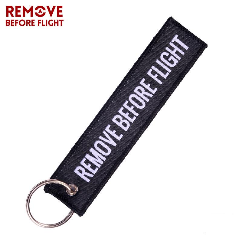 Satın alın Woven Remove Before Flight Keychains Red | Joom