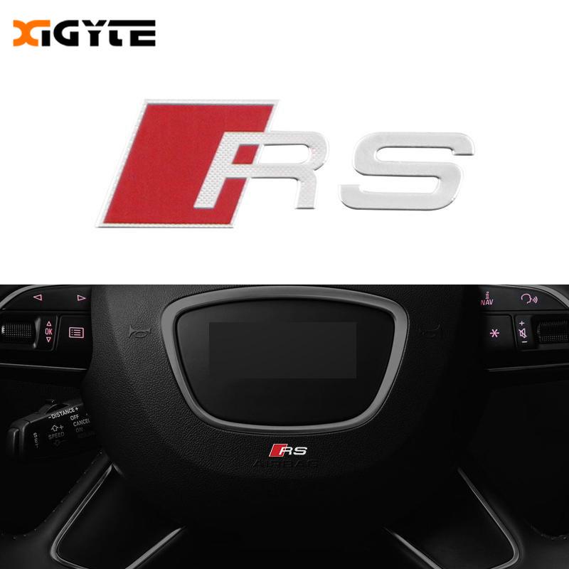 Buy 1Pcs S-line Steering Wheel Car Sticker 3D Aluminium Alloy Wheel ...