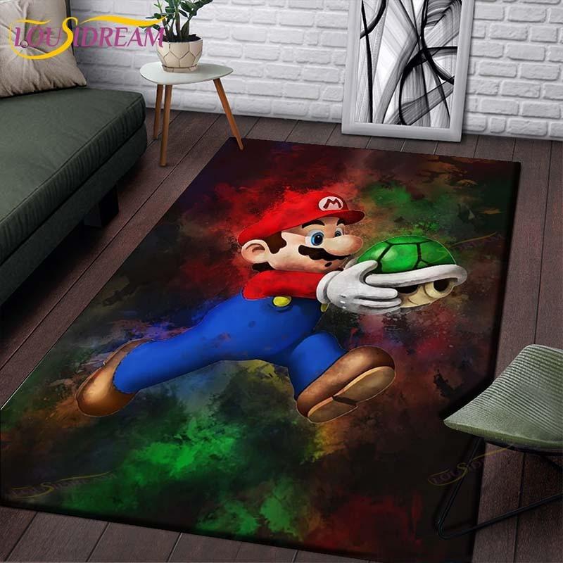 Cartoon Mario Bros Carpets Kids Crawling Carpets Living Room Tea Table ...