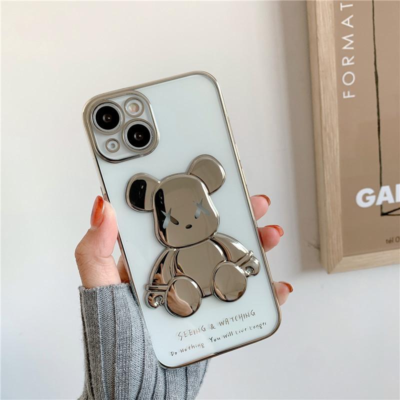 Buy 3D Violent Bear Phone Case For iPhone 11 12 13 Pro Max Mini XS ...