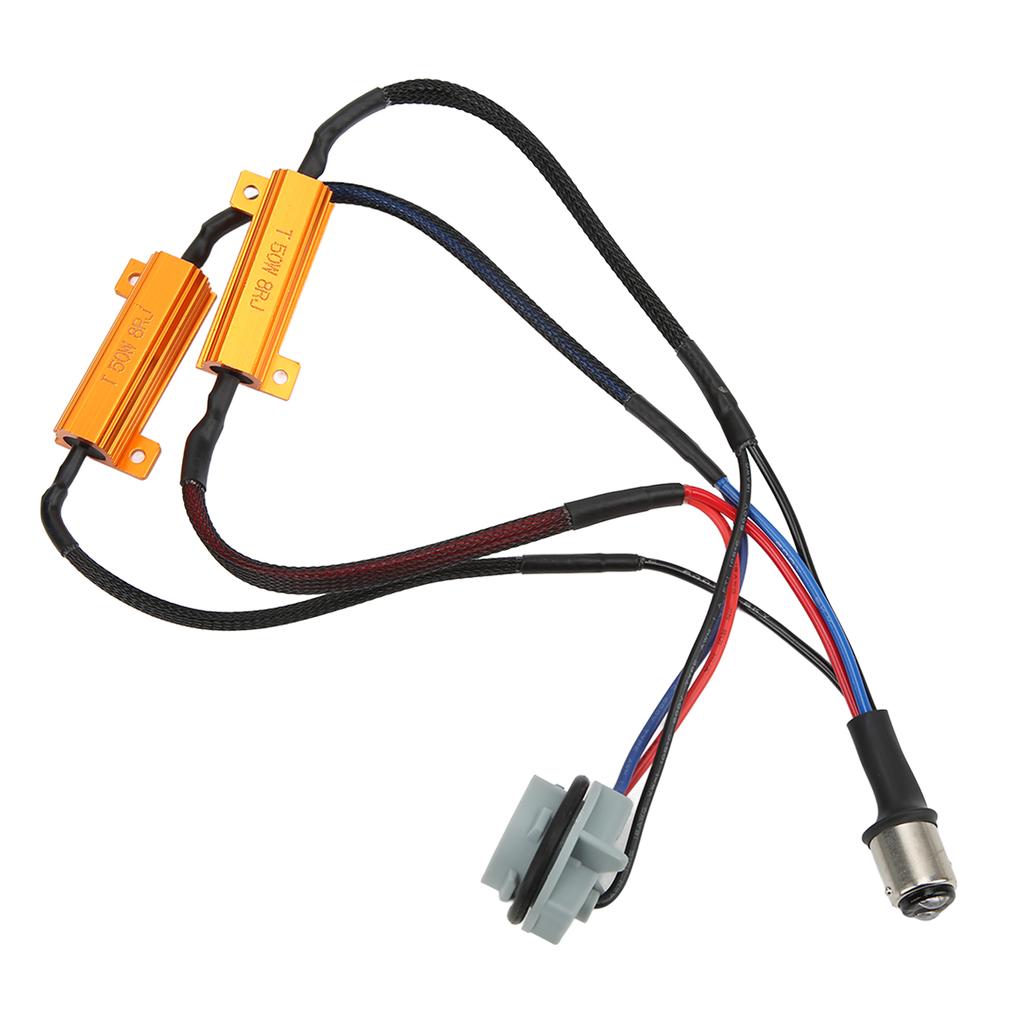 Buy 2Pcs LED Resistor 50W 12V Double Resistance Accurate Decoding Low ...