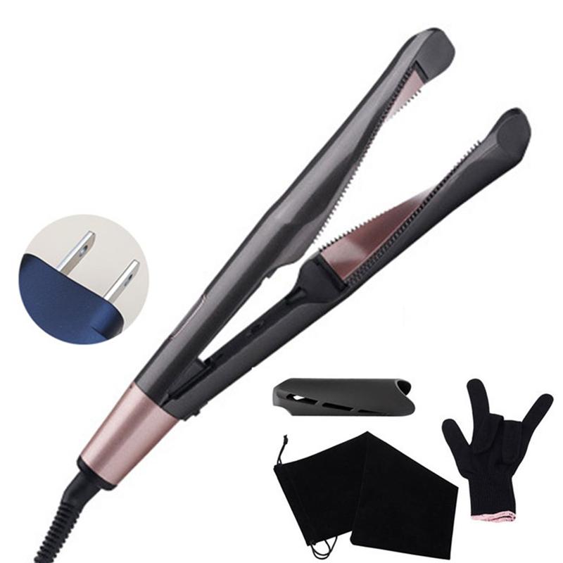Buy 2021 Professional Hair Curler Straightener 2 In 1 Spiral Wave ...