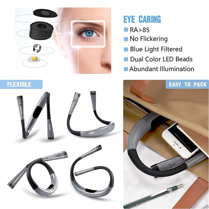 Buy Book Light Flexible Handsfree Led Neck Light Hug Reading Lamp ...