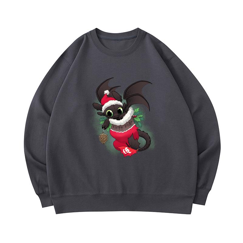 Men's 300 GSM 100% Cotton Sweatshirt Stocking Stuffer Toothy Print ...