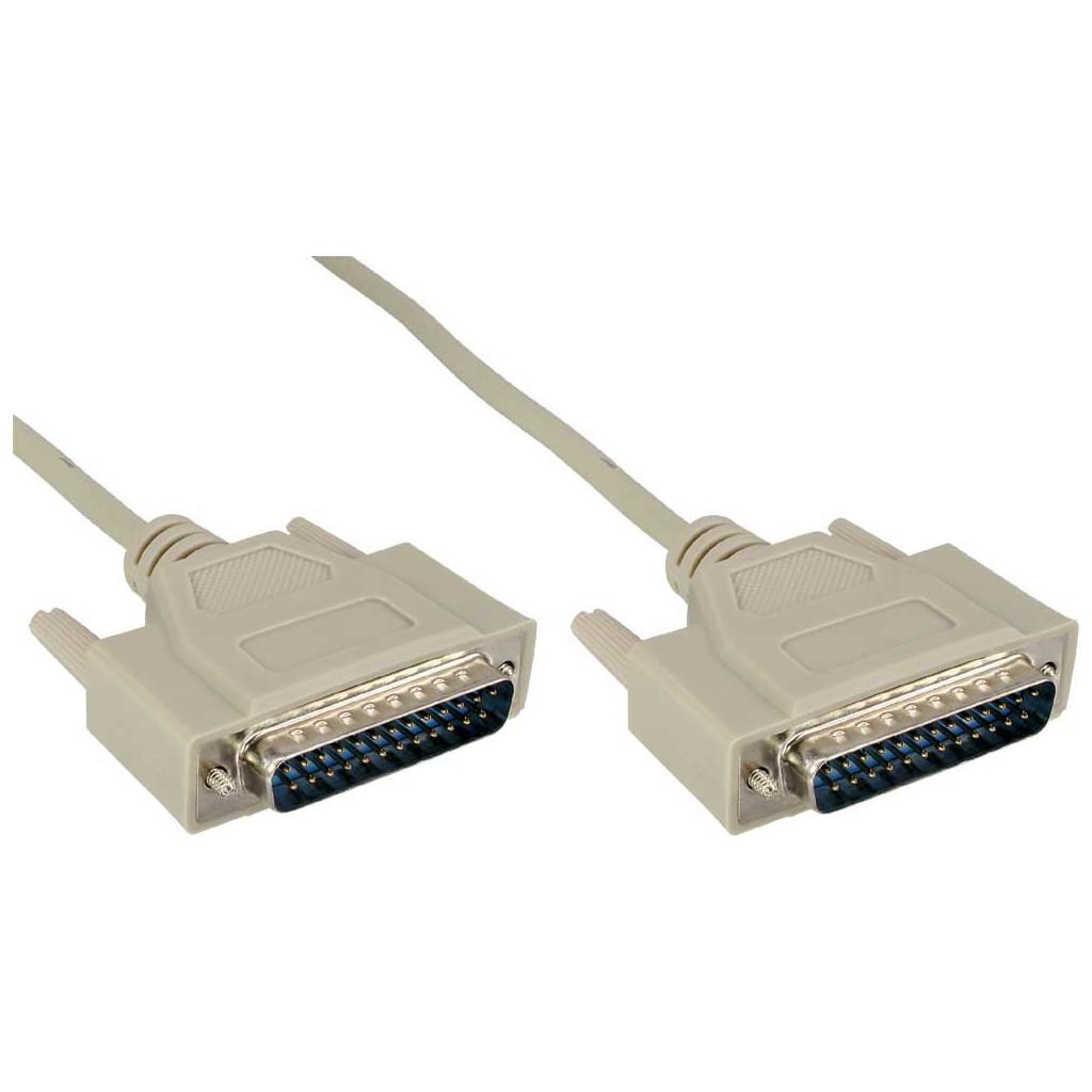 Buy Serial Cable, InLine®, 25 Pin Male / Male Encapsulated, Assigned 1: ...