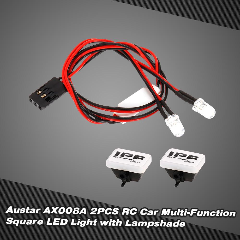 Austar AX008A 2pcs RC Car Multi-Function Square LED Light with ...