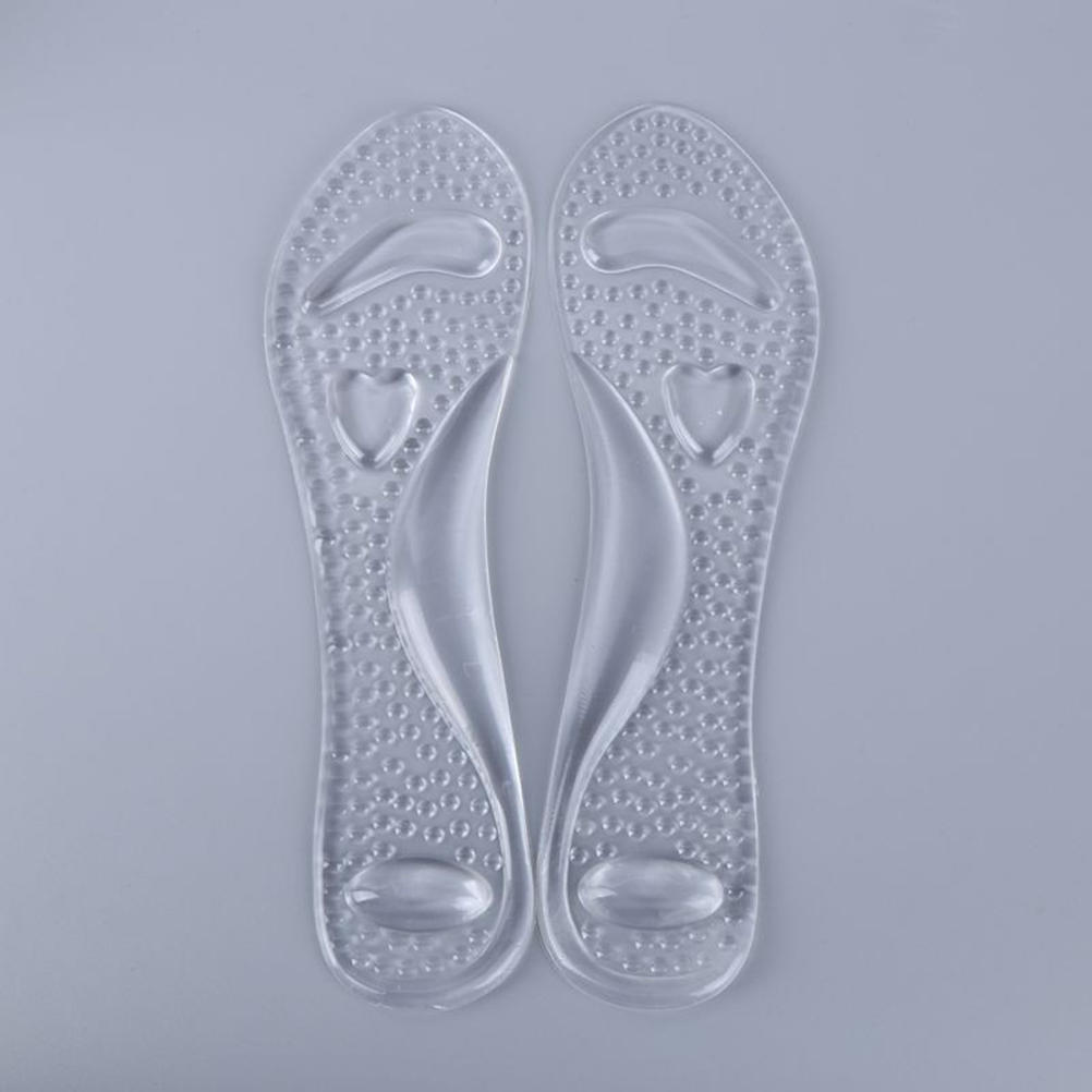 Buy Women Men Transparent Gel Shoes Pads Heel Cushion Insoles at ...