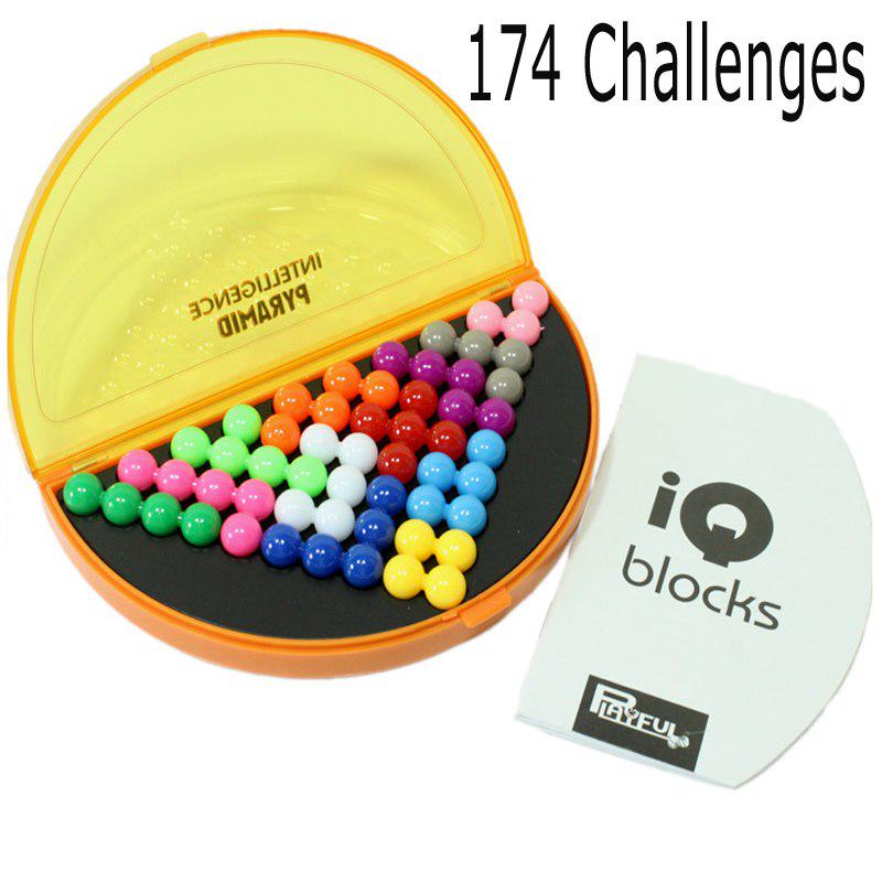 Puzzle Pyramid Plate Magic Blocks Children Brain Teaser IQ Cube Puzzle ...