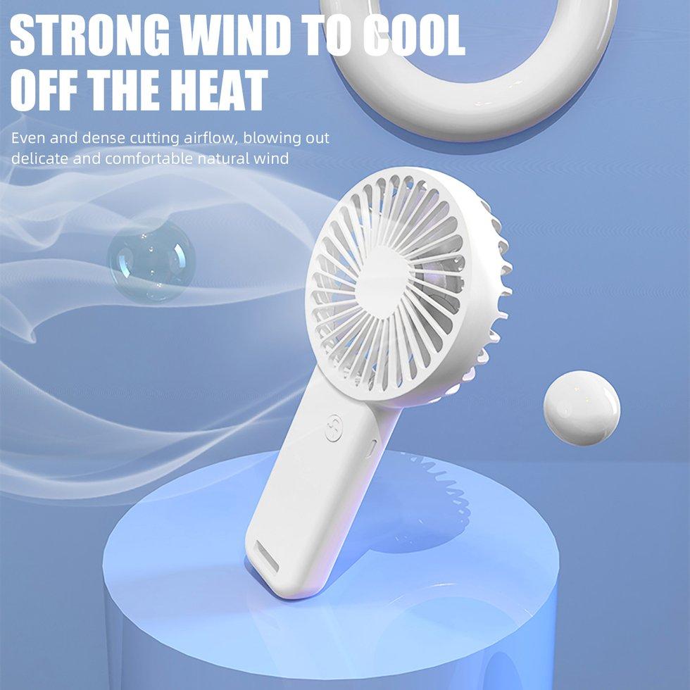 Buy GS07 Fan Mini Handheld Desktop Fan USB Rechargeable Wind Power ...