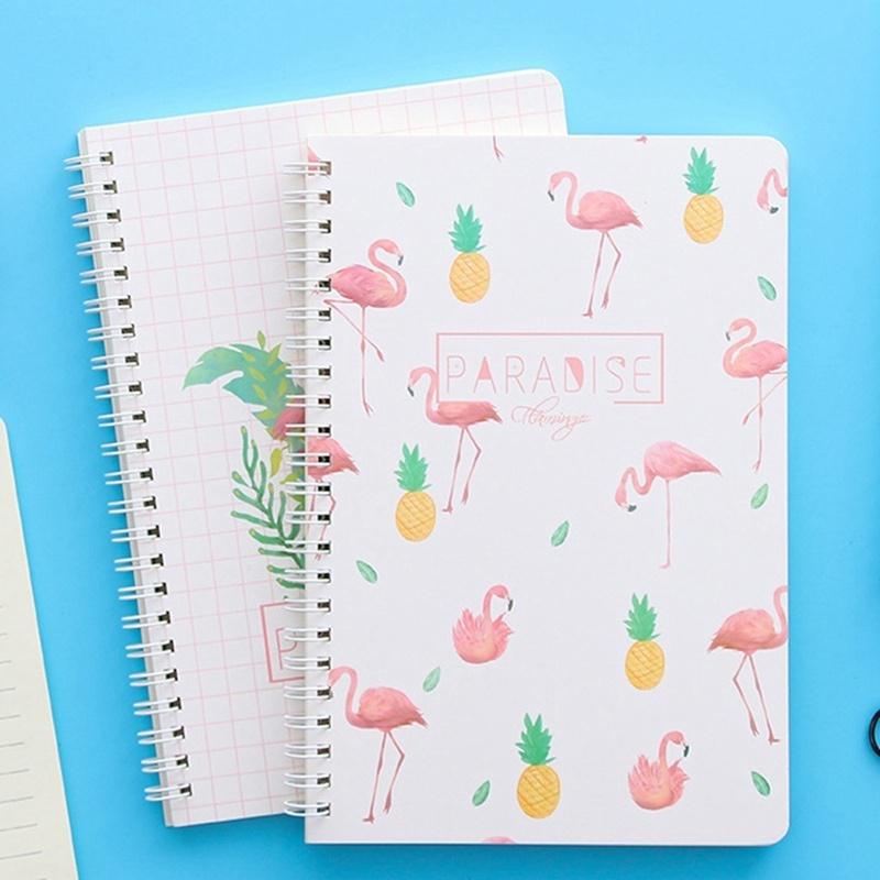1Pc Kawaii Stationery Flamingo Notebook A5 Note Book Student Supplies ...