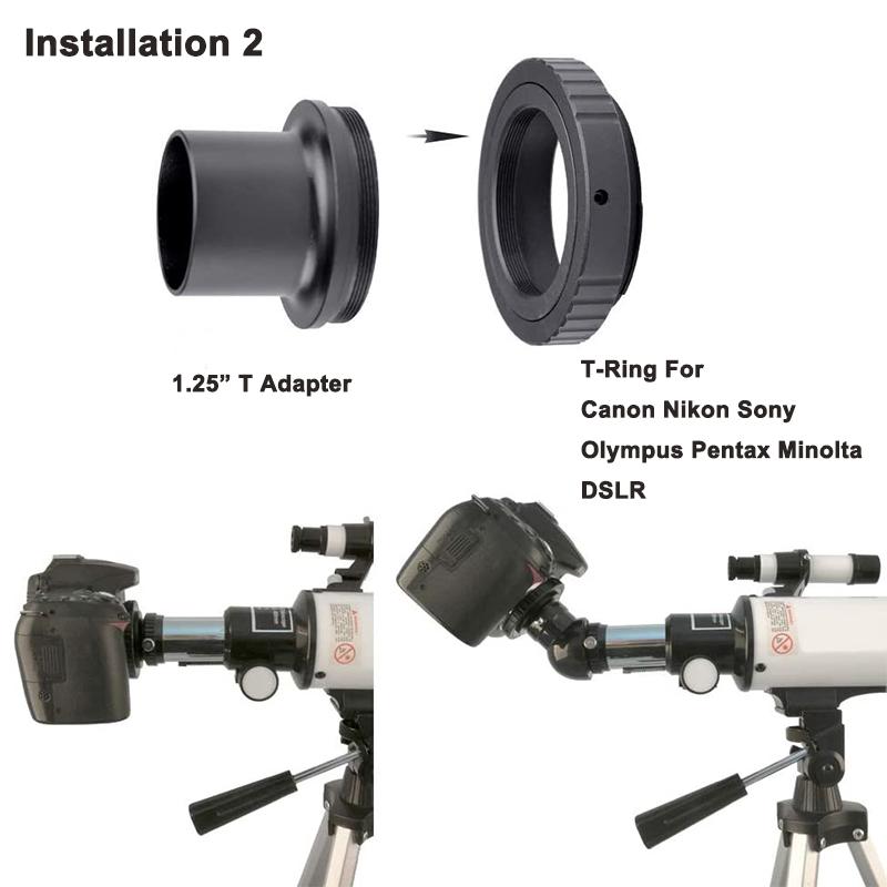 Cheap StarDikor Telescope Camera Adapter T-Ring + 1.25"; Telescope ...