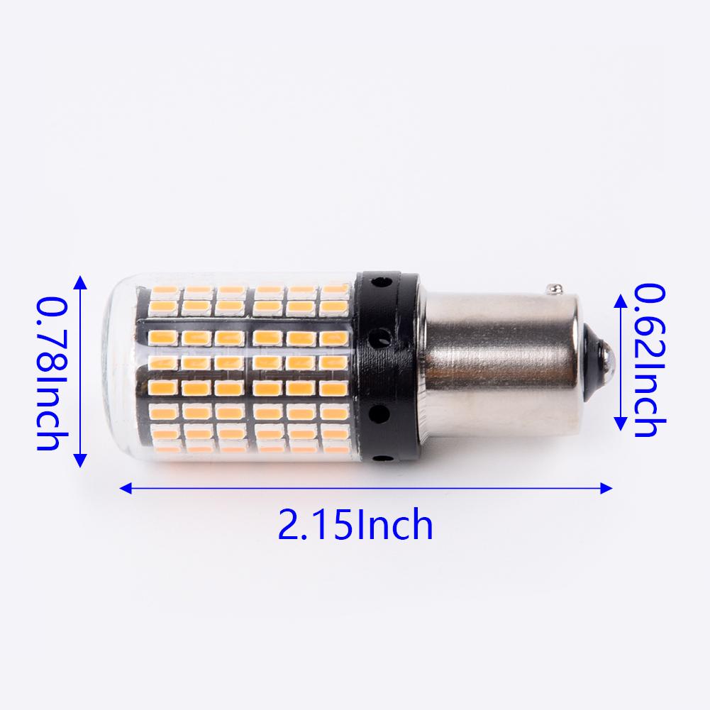 Buy 1156 BAU15S Amber 7507 Turn Signal Bulb PY21W Canbus Led Turn Signa ...