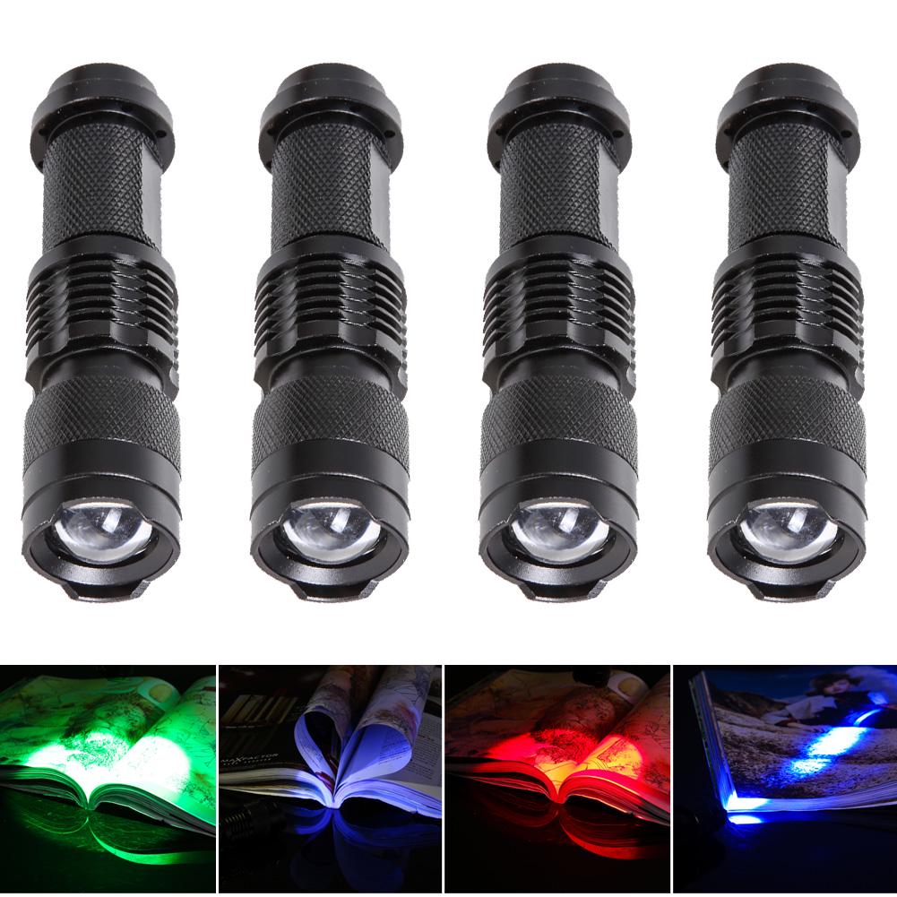 Buy Mini Zoom Focus Portable 365nm UV LED Flashlight Blacklight Light ...