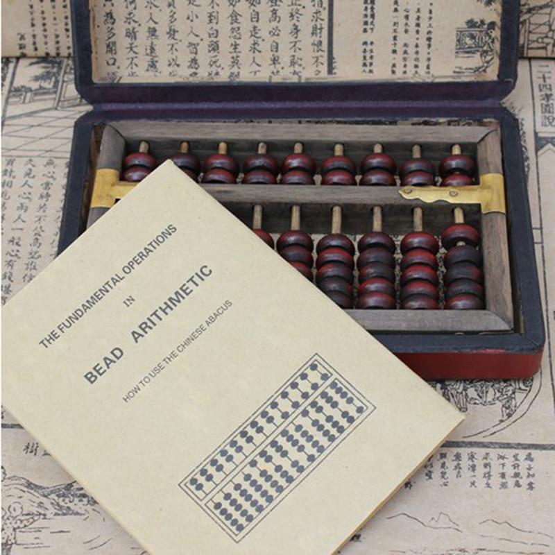 Buy Vintage Chinese Wooden Bead Arithmetic Abacus Soroban Ancient ...