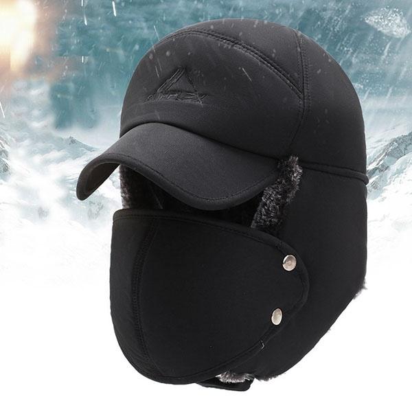 Unisex Women Men Winter Hats Windproof Thick Warm Snow Cap +Face Mask ...