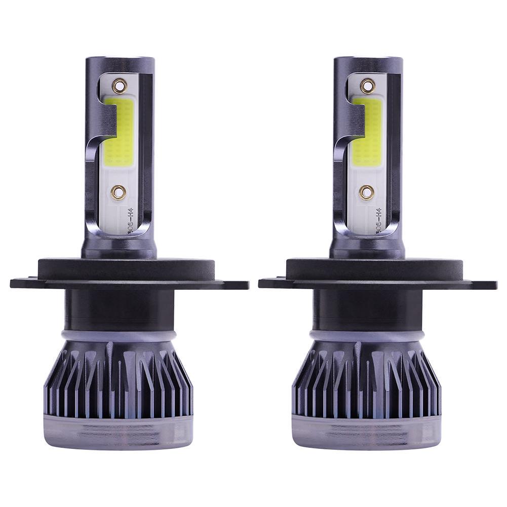 Buy 1 Pair Mini LED Car Headlight Bulbs 72W 12000LM 8000K COB Headlamp ...