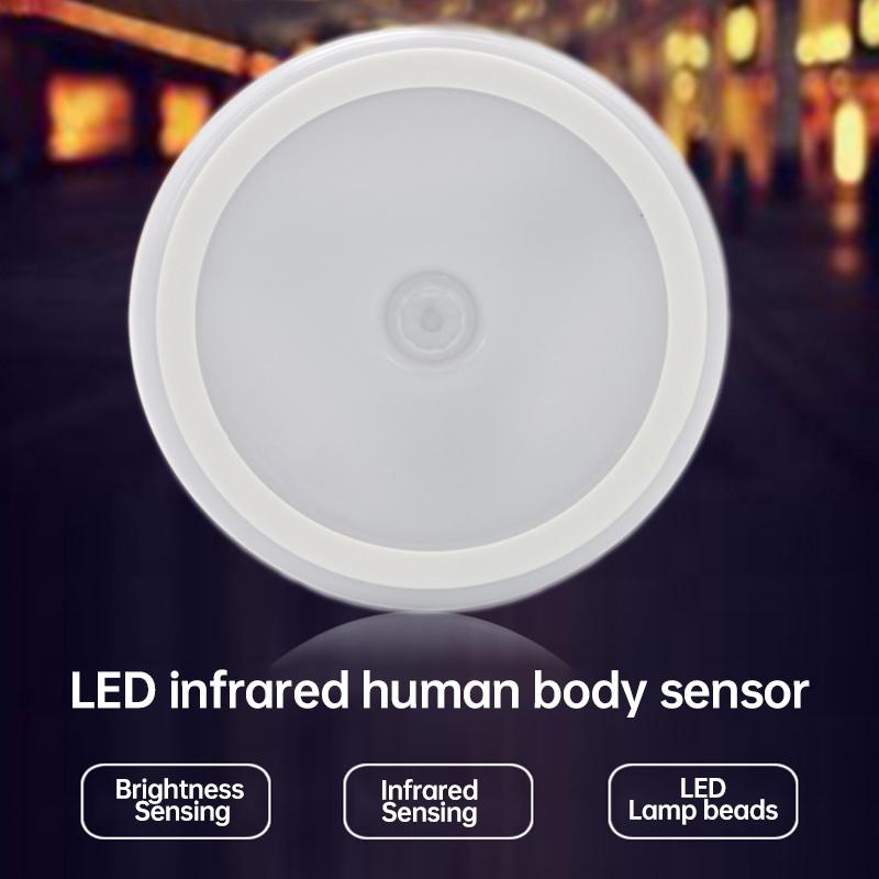 6LED PIR Infrared Motion Sensor Night Light Wireless Control Energy ...