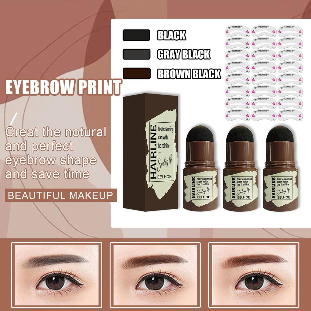 Goedkope EELHOE Hairline Trimming Shadow Powder Replacement Eyebrow ...