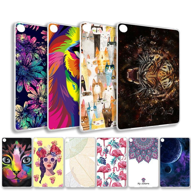 Buy TPU Tablet Case For Xiaomi Mi Pad 4 Plus 4 Cat Flower Butterfly ...
